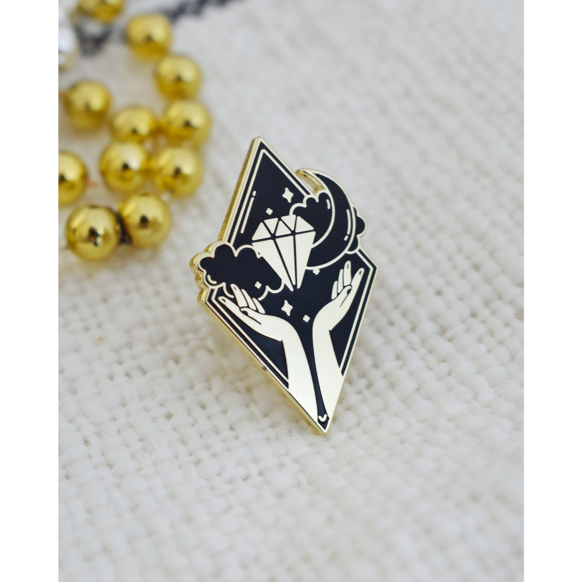 Diamond Hands Enamel Pin – Unlisted